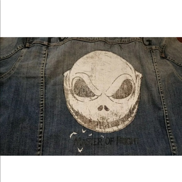 Hot Topic | Jackets & Coats | Jack Skellington Jean Jacket | Poshmark